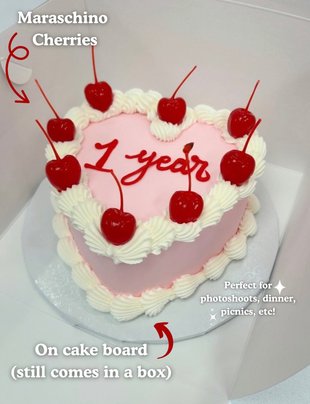 heart shape cake box