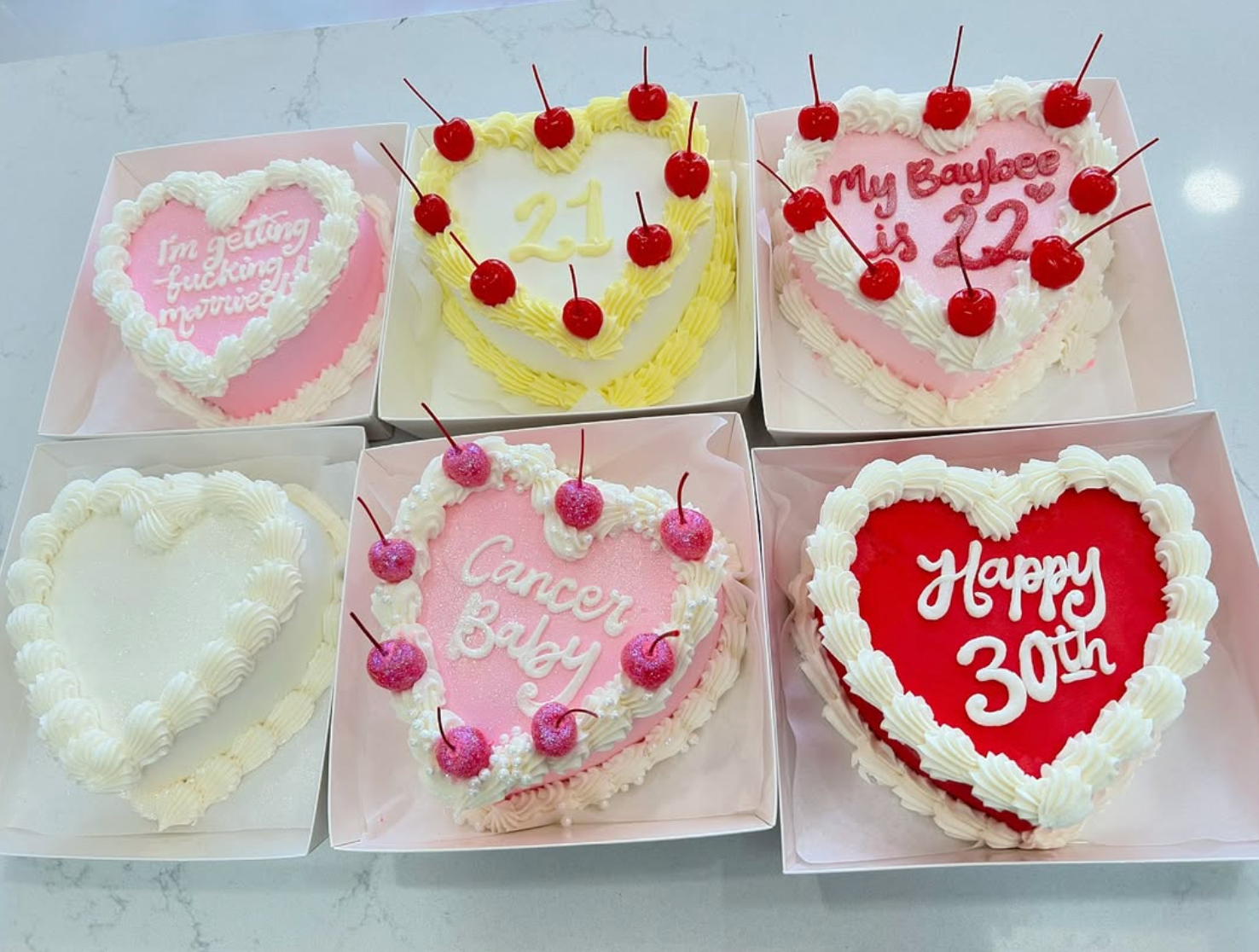 heart shape cake box